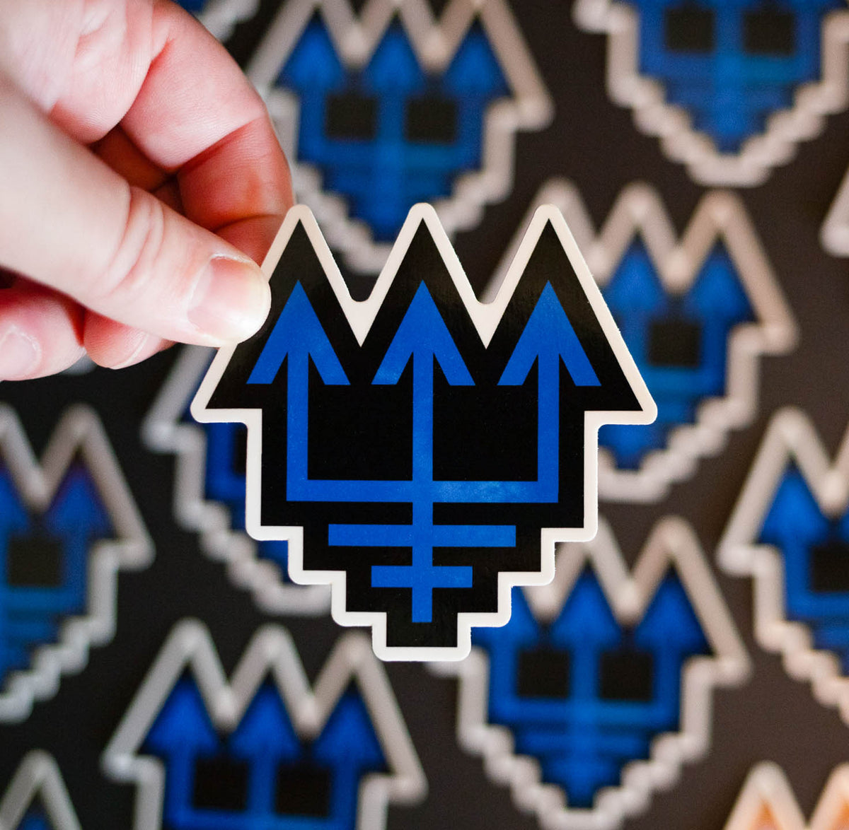Blue Sigil Sticker – Lit Escalates