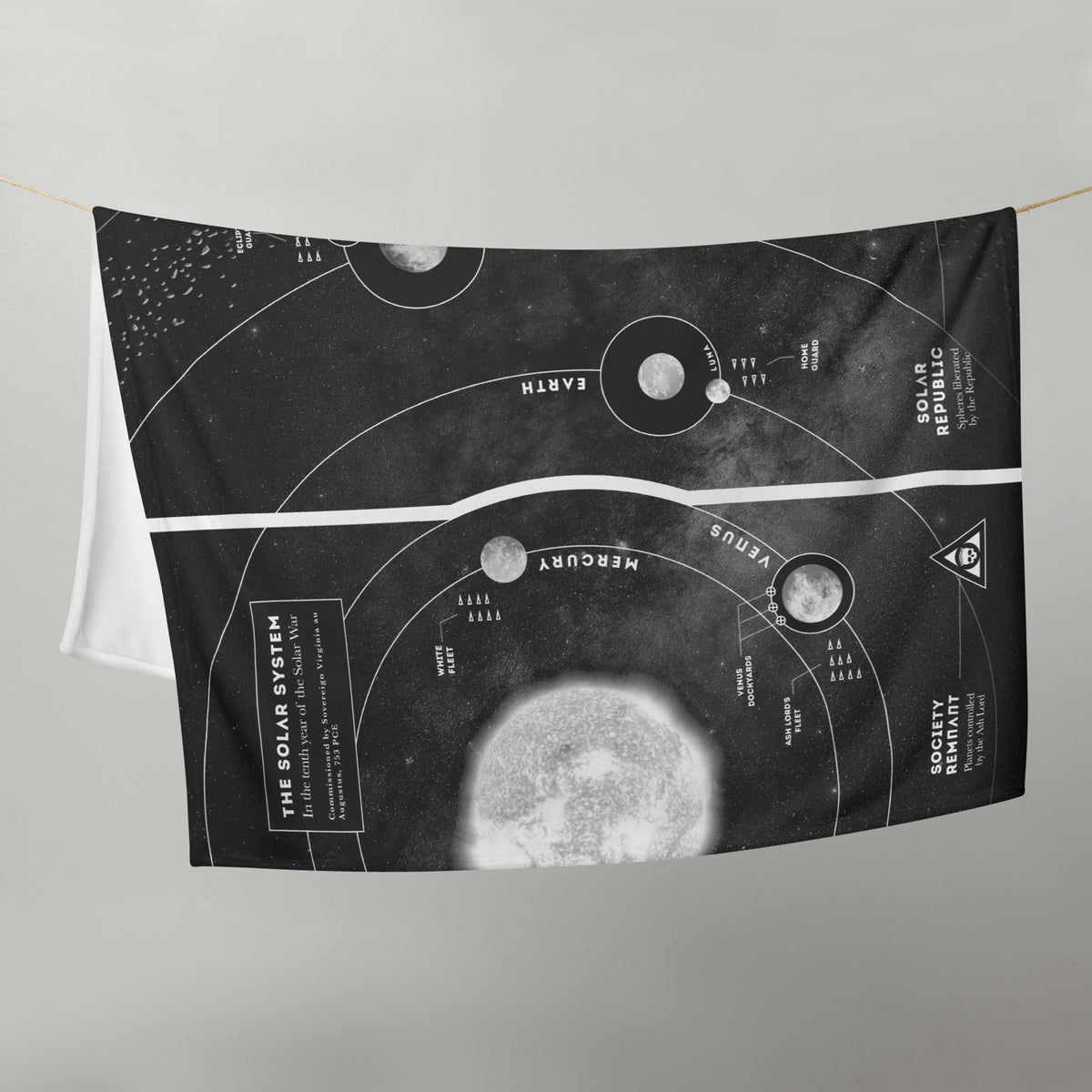 Iron Gold Map Throw Blanket – Lit Escalates